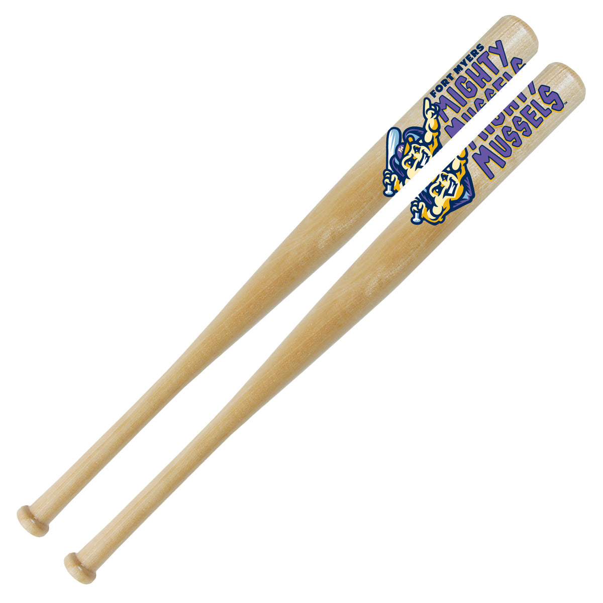 Fort Myers Mighty Mussels 18" Mini Bat – Coopersburg