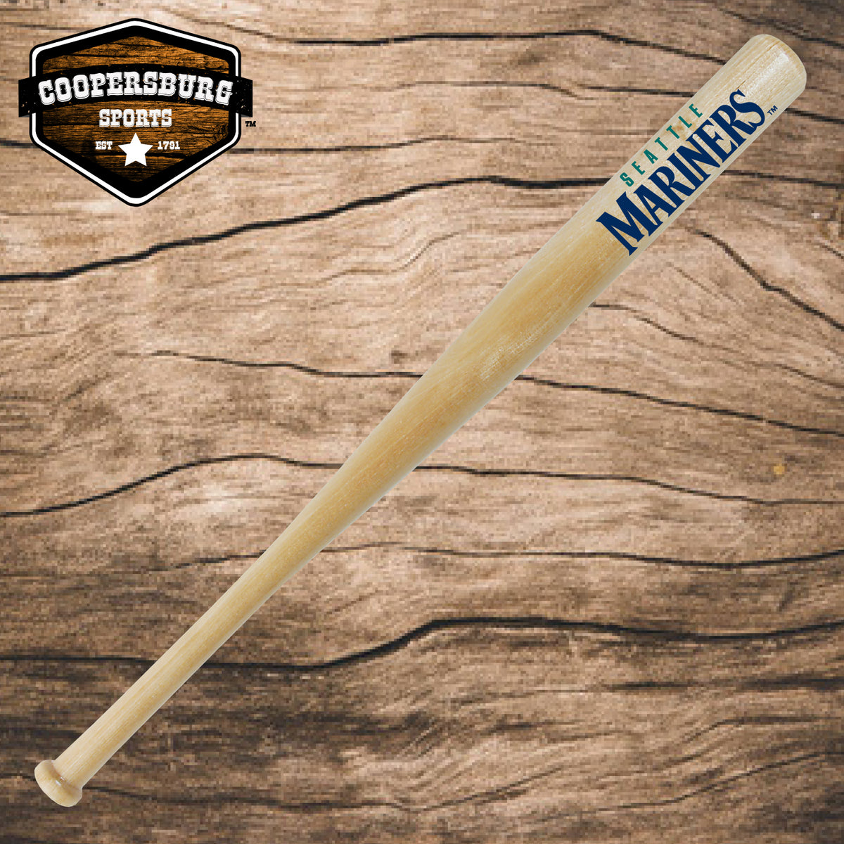Seattle Mariners Team Logo Wood 18" Bat – Coopersburg