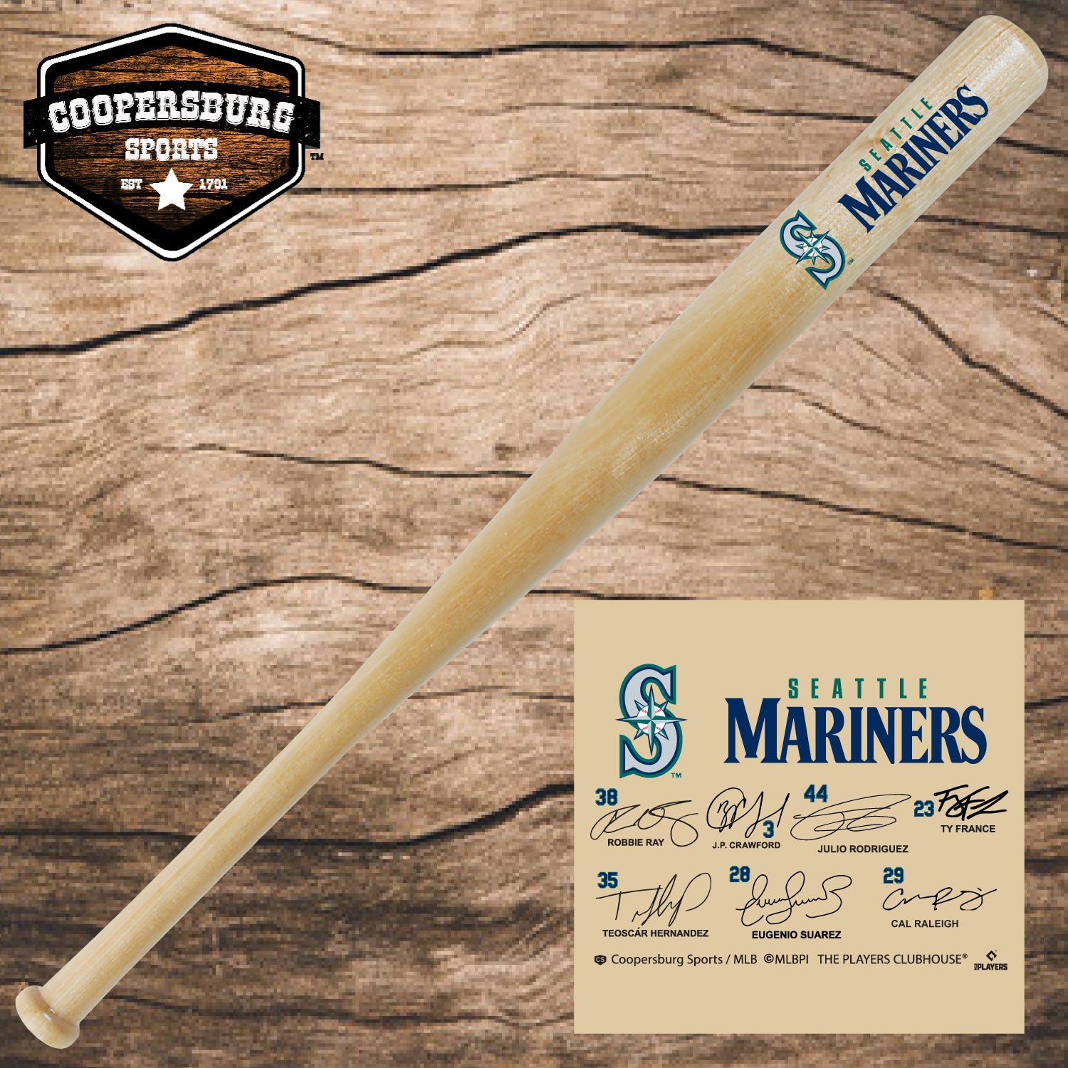 Seattle Mariners Team Signature 18" Miniature Bat – Coopersburg