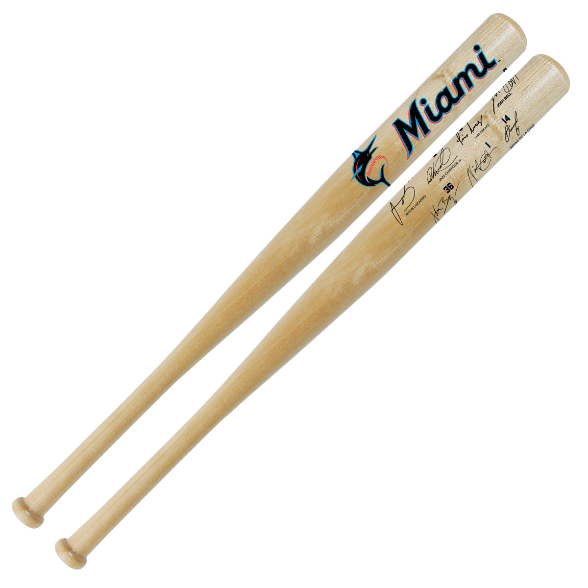Miami Marlins Team Signature 18" Miniature Bat – Coopersburg