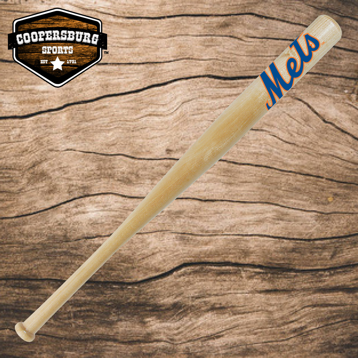 New York Mets Team Logo Wood 18" Bat – Coopersburg