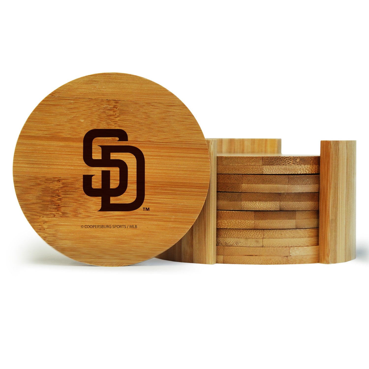San Diego Padres Bamboo Coasters – Coopersburg